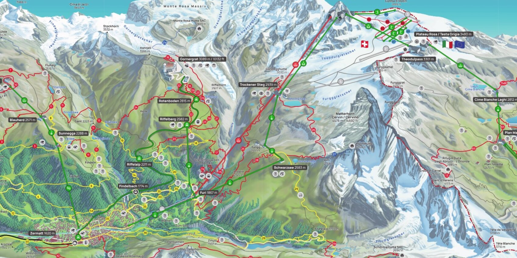 Mountain biking in the mountains of Zermatt | Zermatt Bergbahnen